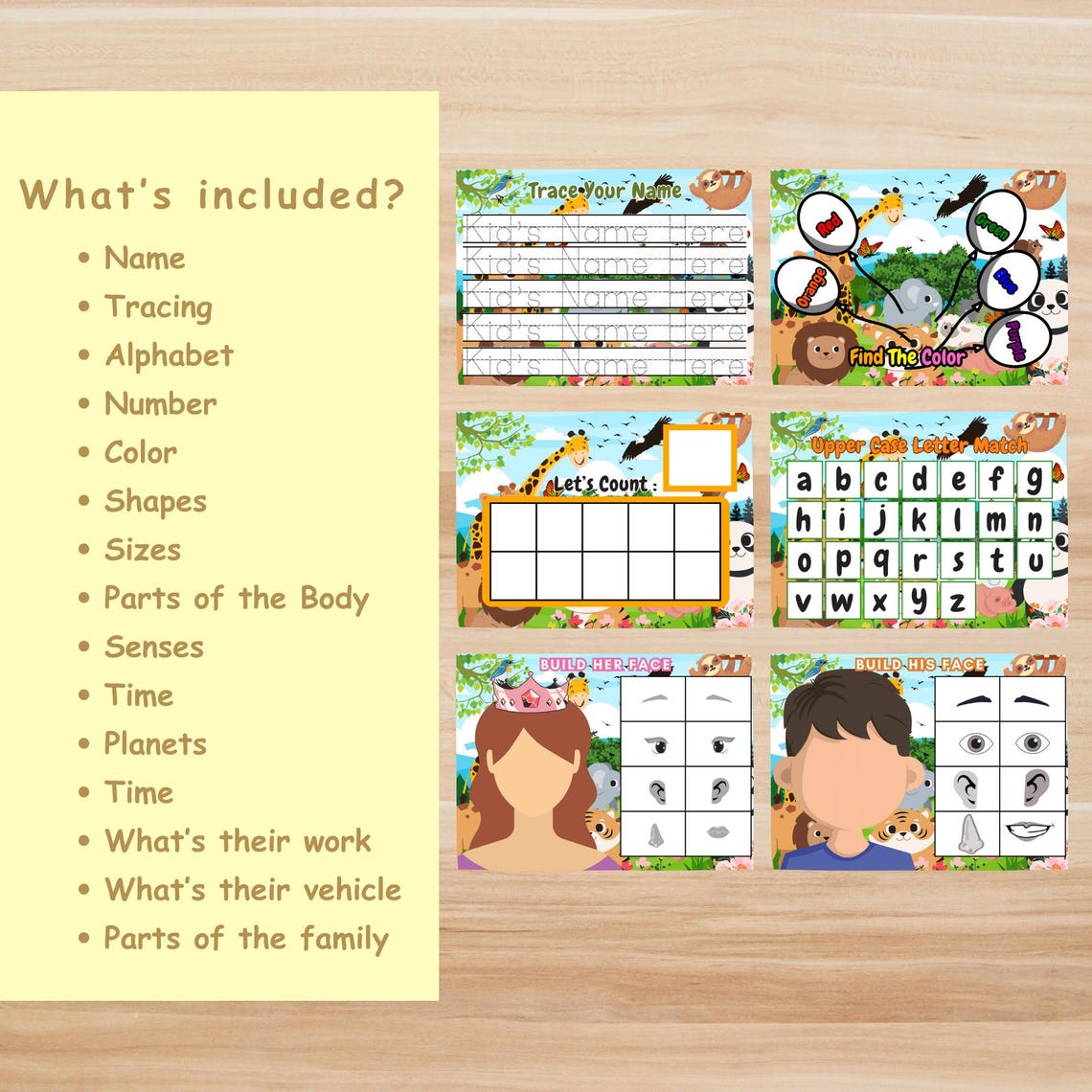 Busy Book Bundle for Kids Printable, Toddler Learning Binder, Preschool ...