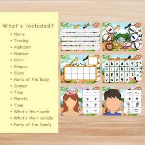 Busy Book Bundle for Kids Printable, Toddler Learning Binder, Preschool ...