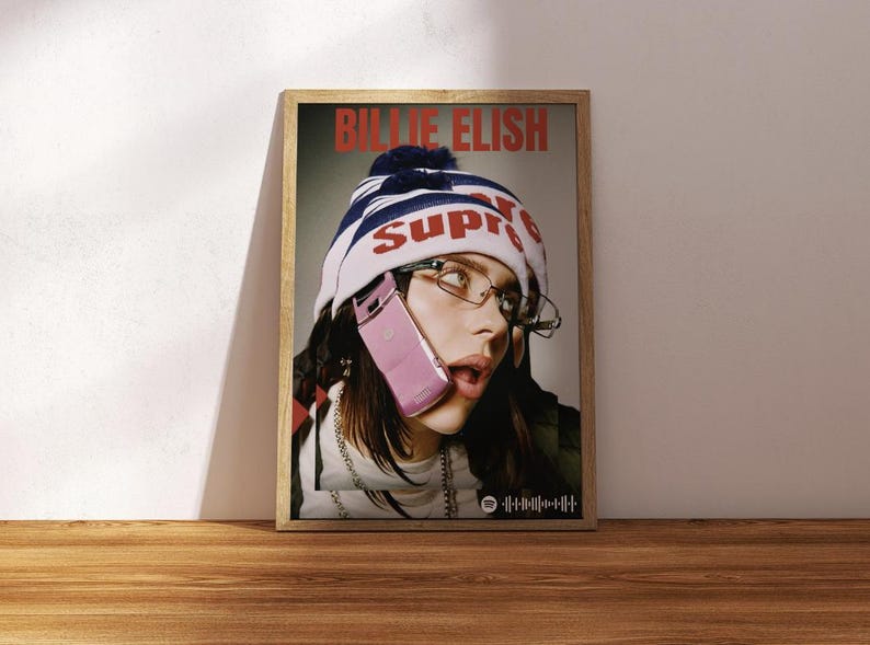 Billie Eilish Poster, Digital Poster, Album Poster, Music Poster ...