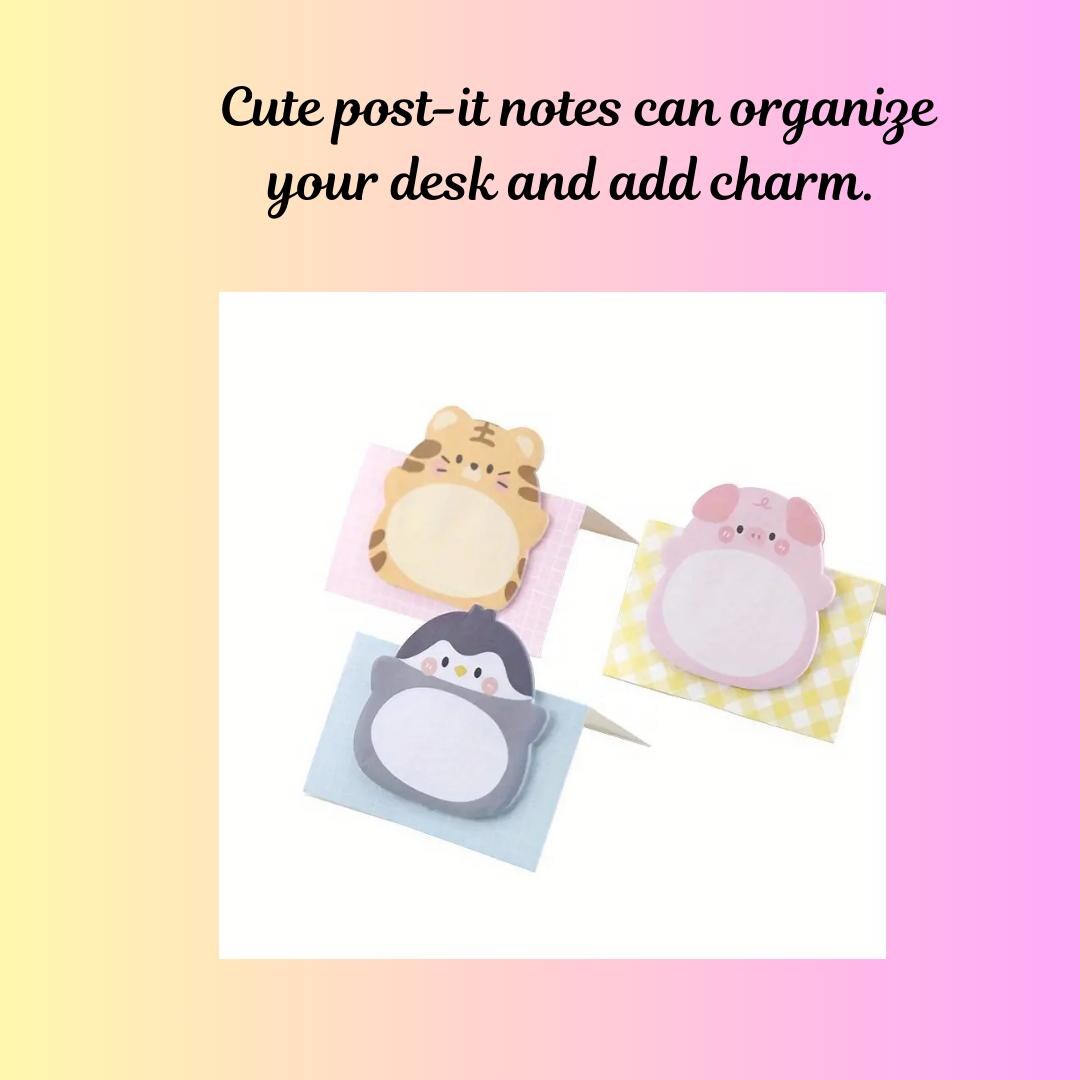 Cute Post It Notes for the Office, Stationery, Cute Notes, Reminders ...