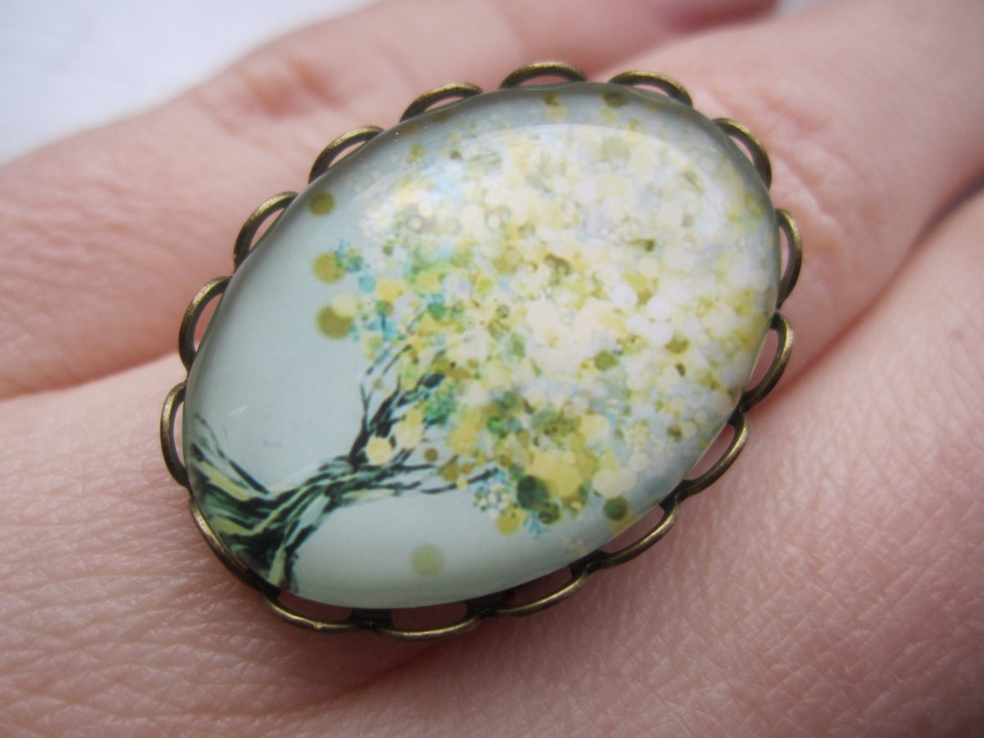 Adjustable Spring Tree Ring - Etsy