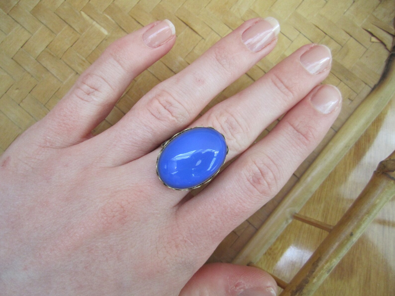 Large Mood Ring in Antique Brass - Etsy