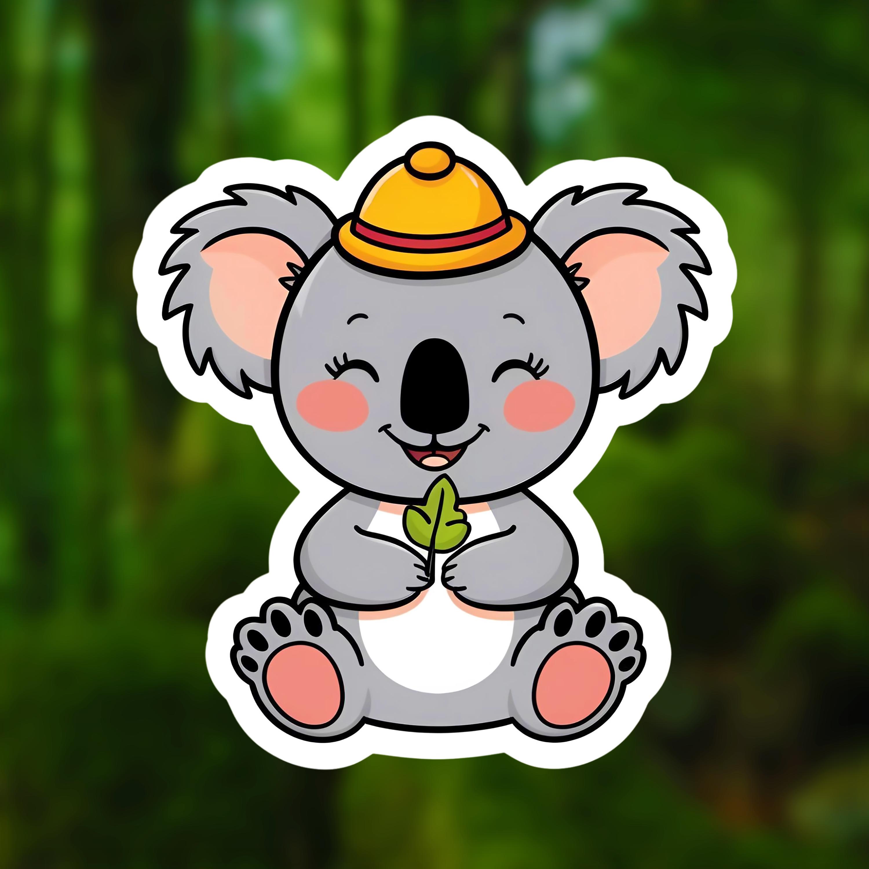 6 Cute Koala Digital Stickers | Printable PNG + Goodnotes Files ...