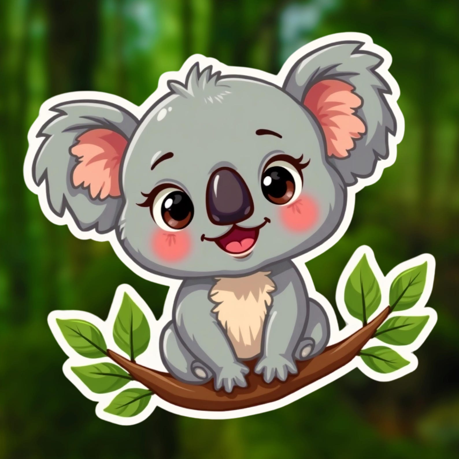 6 Cute Koala Digital Stickers | Printable PNG + Goodnotes Files ...