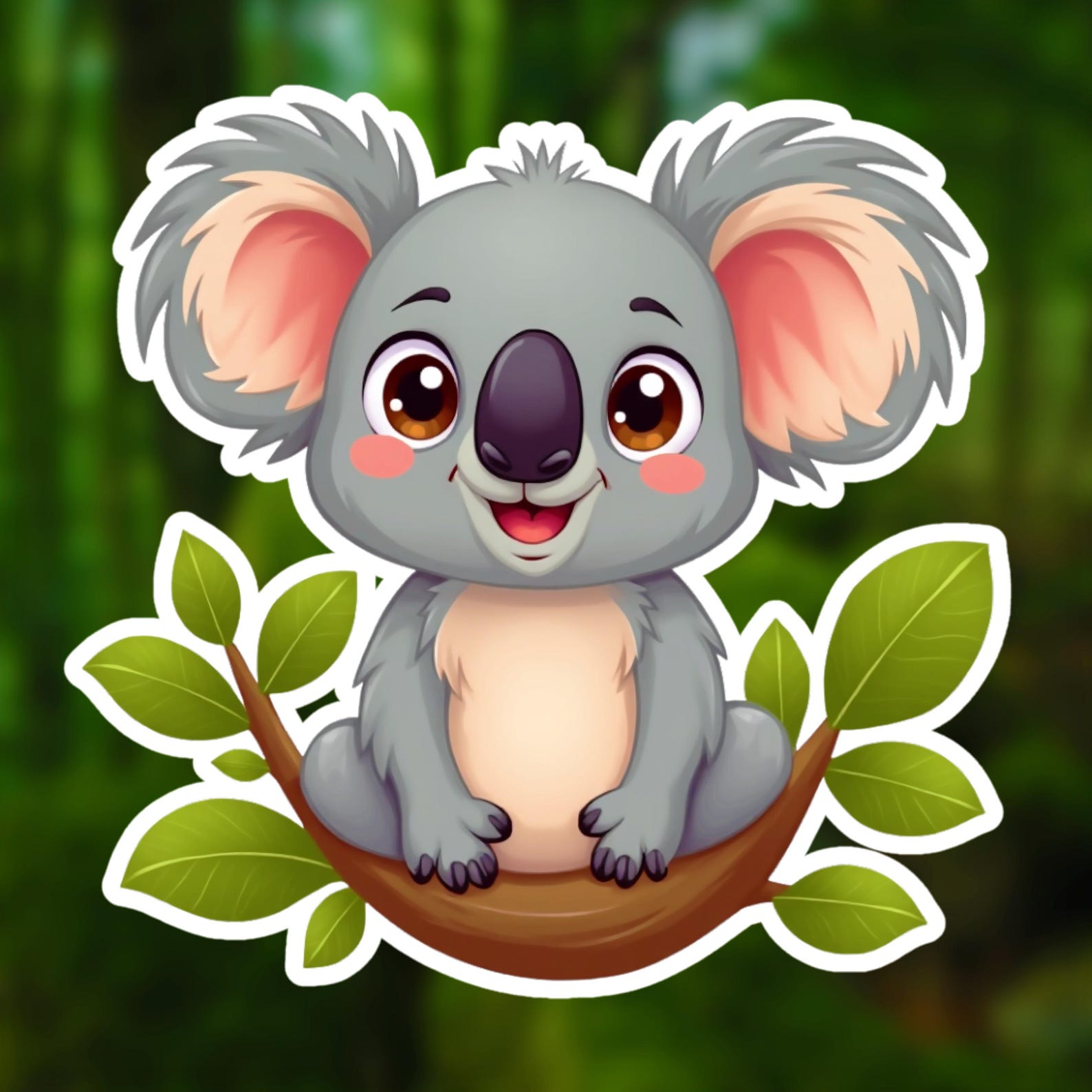 6 Cute Koala Digital Stickers | Printable PNG + Goodnotes Files ...