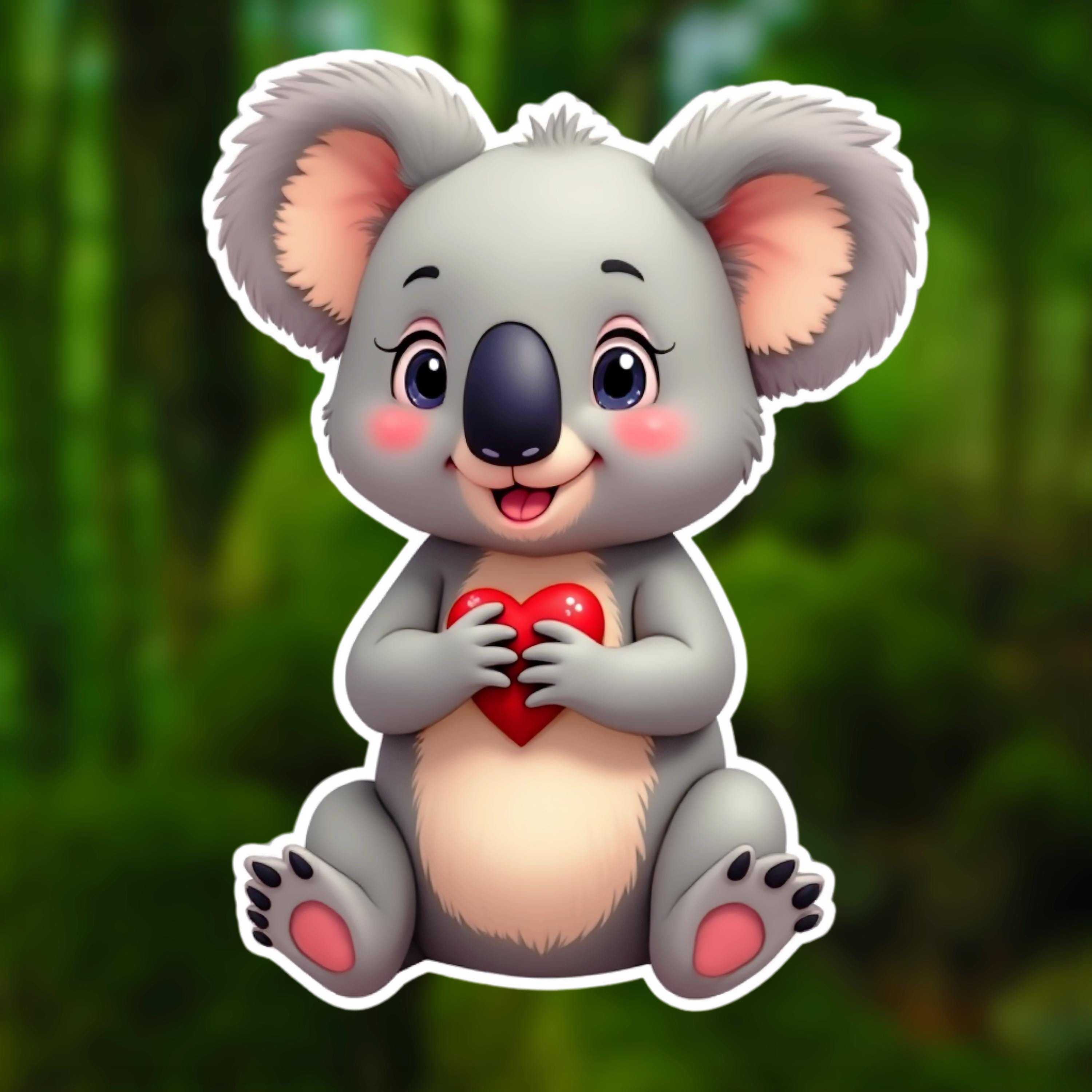 6 Cute Koala Digital Stickers | Printable PNG + Goodnotes Files ...