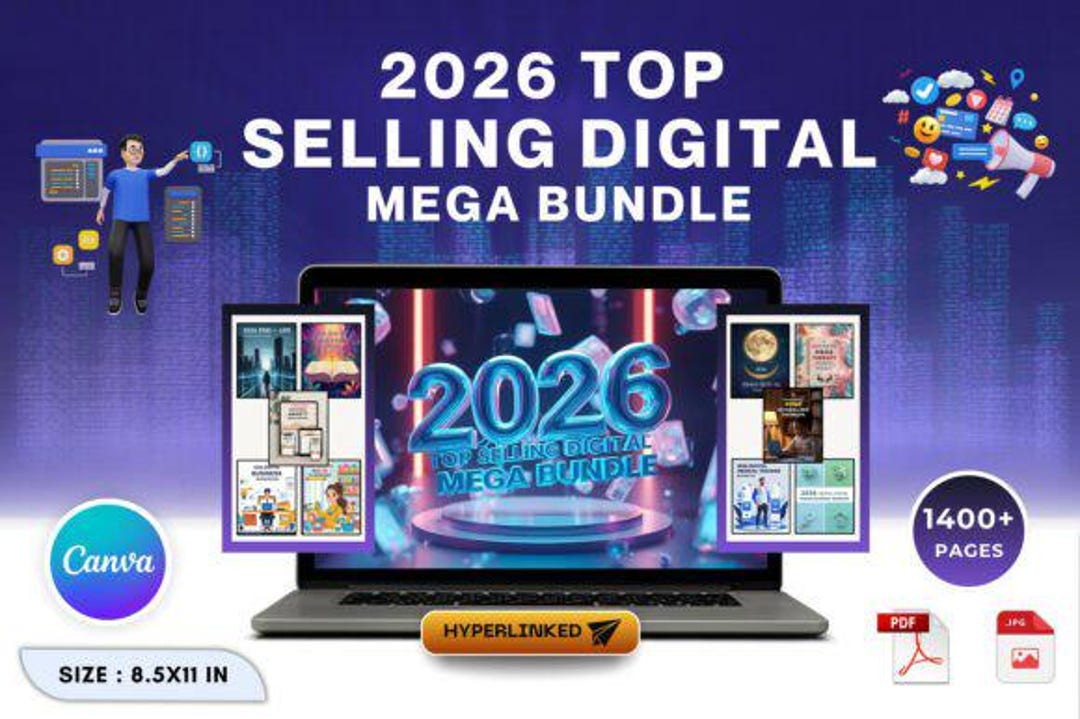 2026 Top Selling Digital Mega Bundle - Etsy UK
