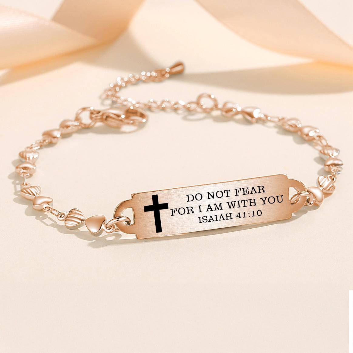 Personalized Bible Verse Bracelet: Stainless Steel Christian Jewelry ...