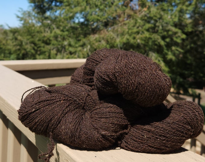 Fingering Weight Tunis/jacob Millspun Yarn, 2023 Shearing, 370 Yards, 4 ...