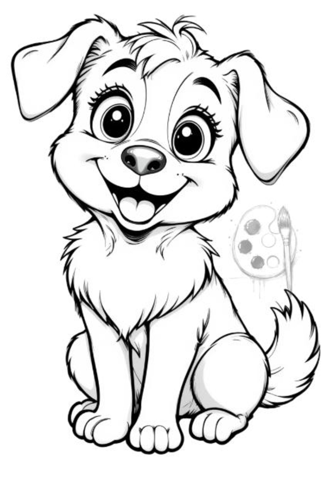 Paws & Colors! A Fun Dog Coloring Book for Kids! - Etsy