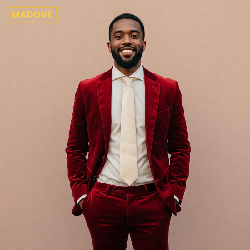 Red Suit Tailored - Etsy