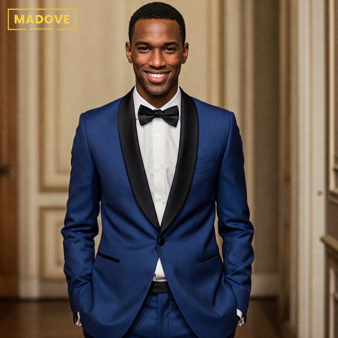 Men’s Blue Tuxedo 2-piece Suit | Custom-tailored Wedding & Formal Wear ...