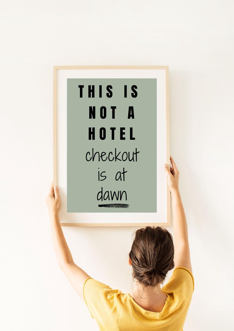 Funny Quote Wall Art Printable • Modern Minimalist Typography • Instant ...