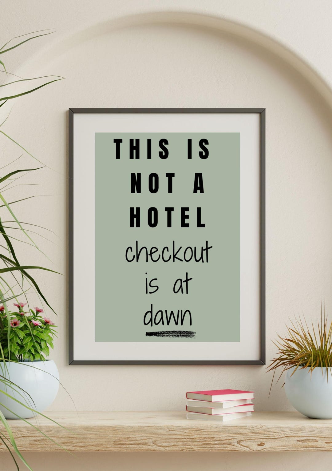 Funny Quote Wall Art Printable • Modern Minimalist Typography • Instant ...