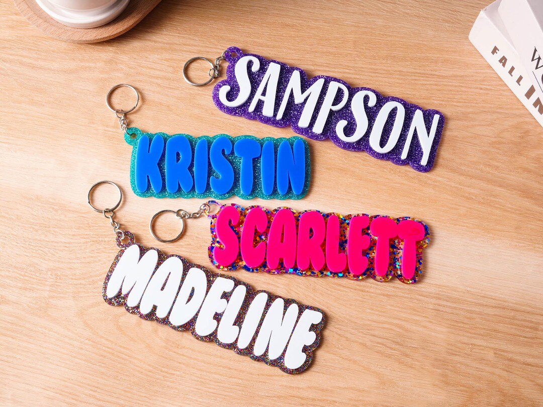 Personalized Backpack Name Tags, Custom Name Tag for Backpack, Backpack ...