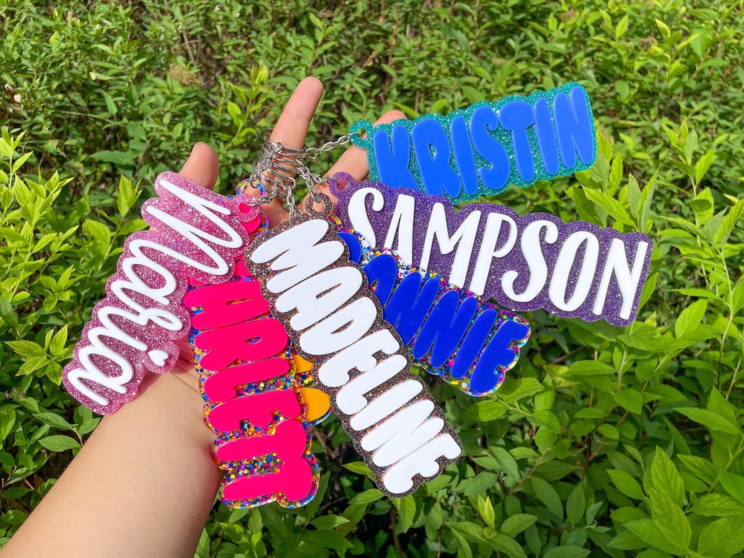 Personalized Backpack Name Tags, Custom Name Tag for Backpack, Backpack ...