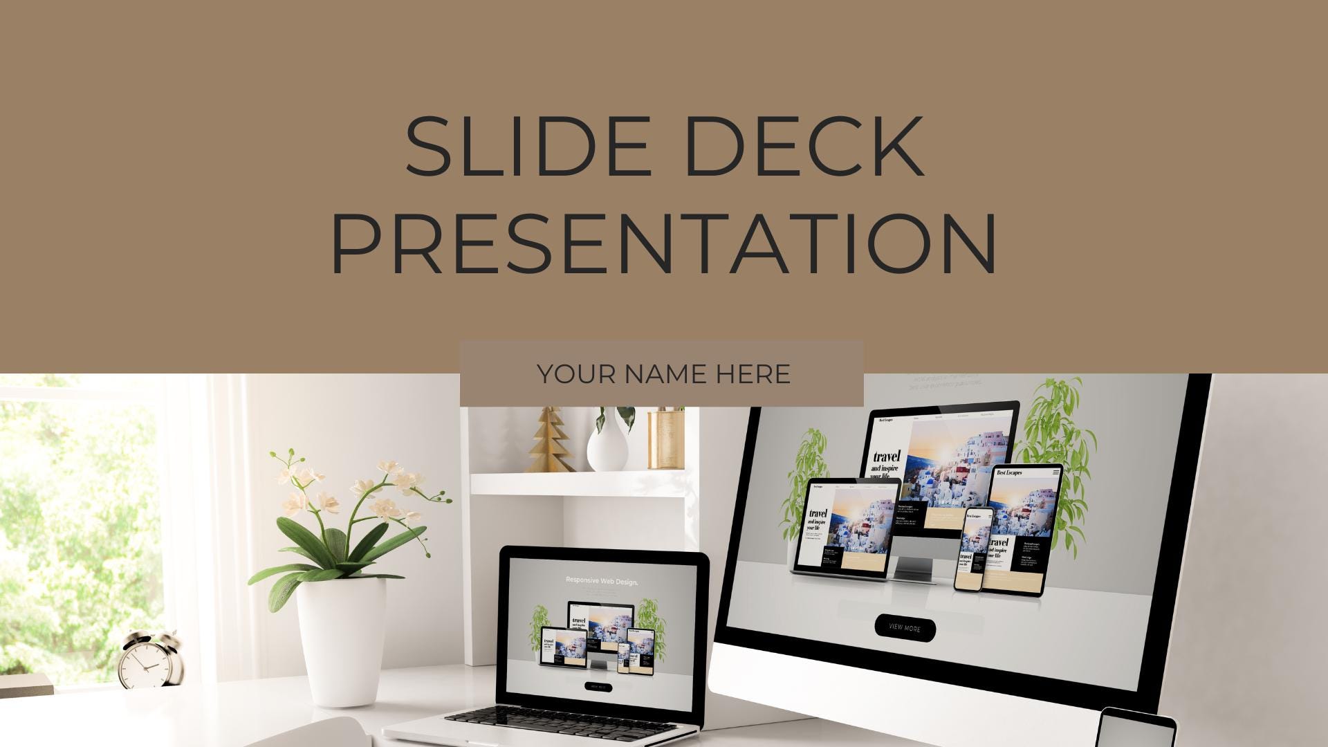 Slidedeck Presentation Editable Canva Template for Professional ...