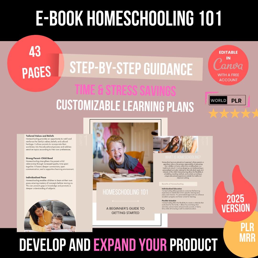 Homeschooling 101 E-book - Etsy
