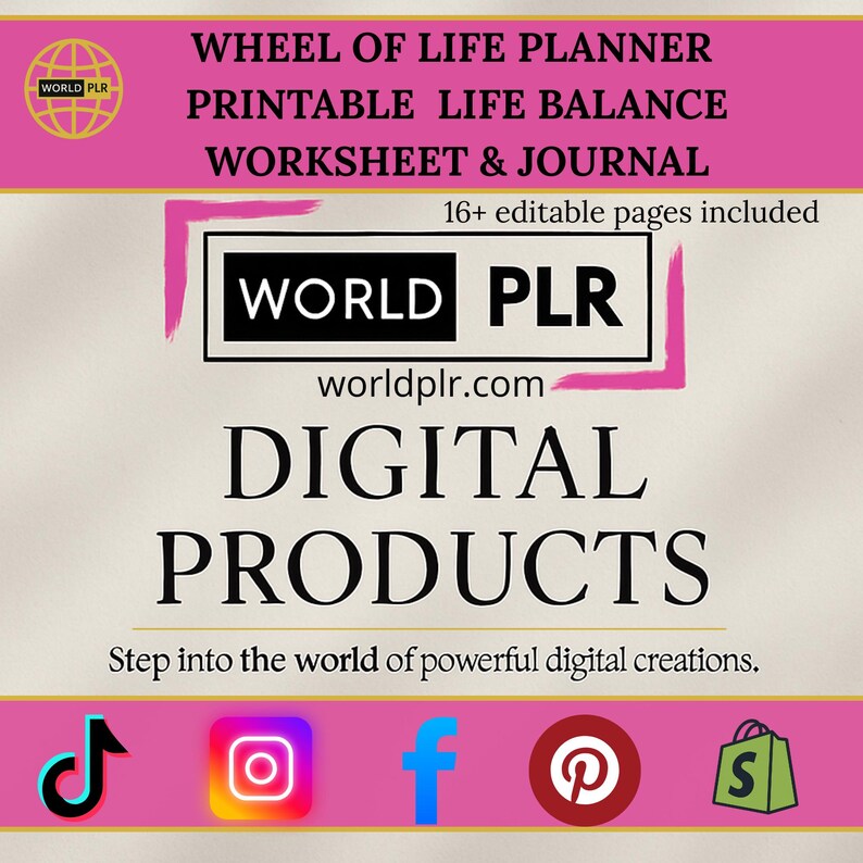 Wheel of Life Planner Printable Life Balance Worksheet & Journal - Etsy