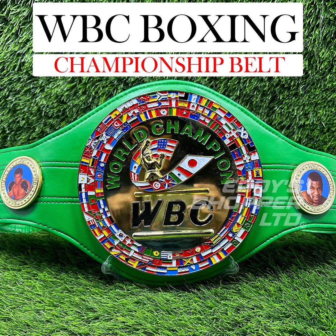 WBC World Boxing Championship Replica Belt Genuine Handmade Leather ...