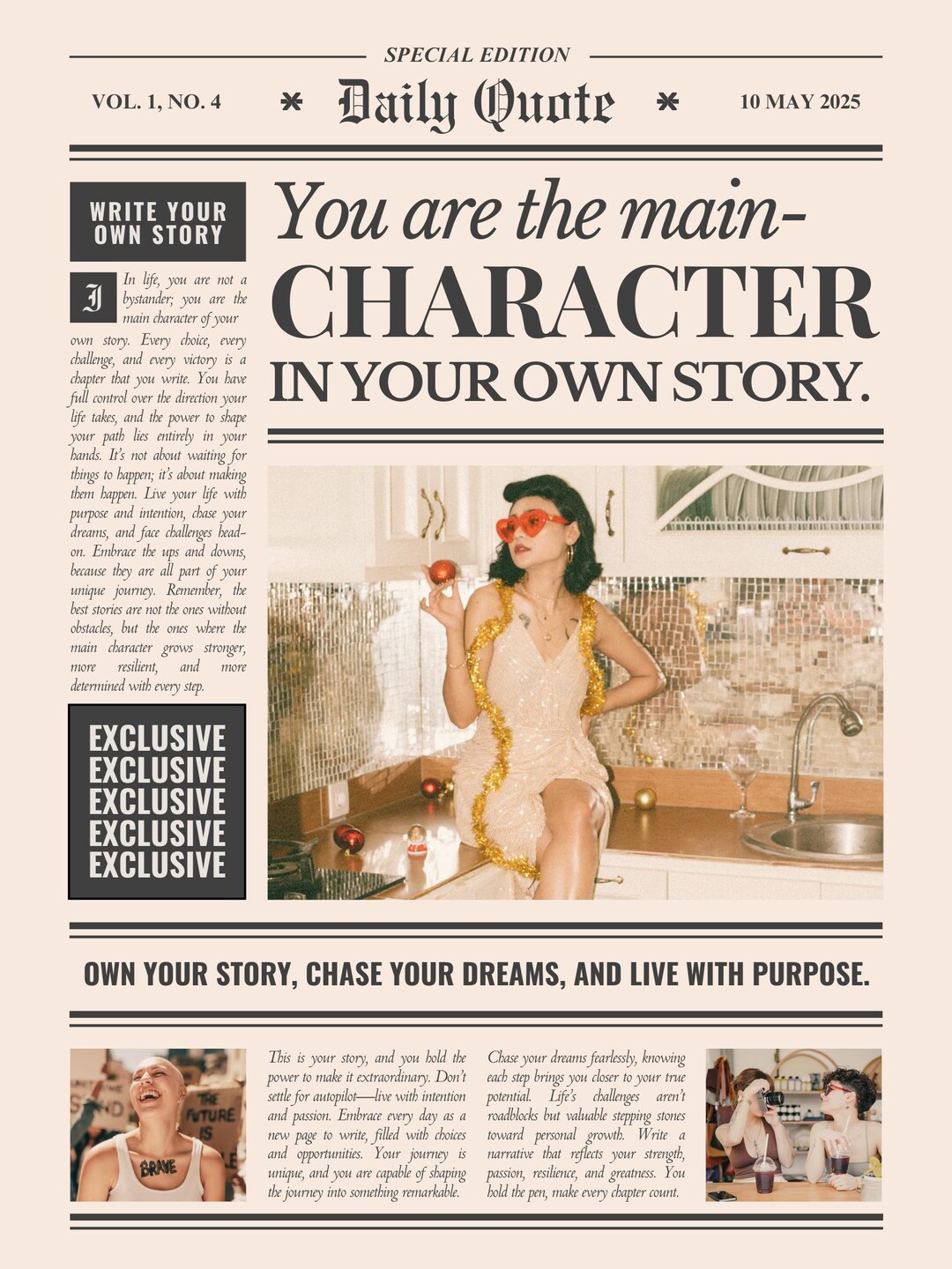 Main Character Poster - Etsy