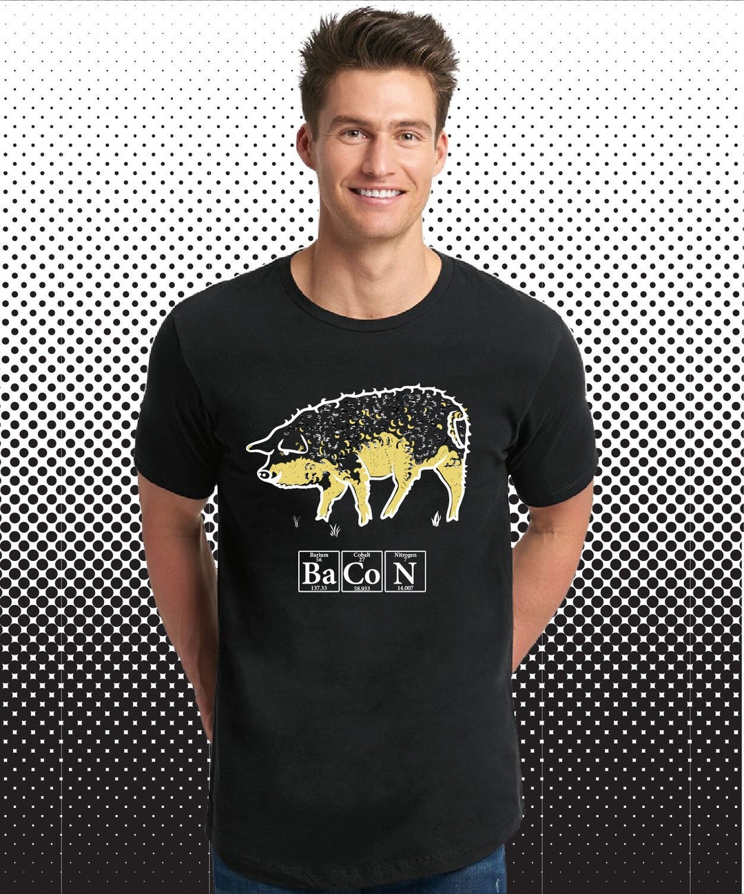 Mangalica Bacon Tee Cute Pig Economy Tshirt Hungarian - Etsy