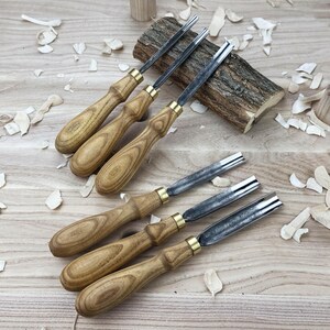 Hand-forged Wood Carving Gouges – Premium Carbon Steel Blades ...