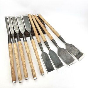 Timber Framing Chisels – Hand-forged 52100 Carbon Steel, Ash Wood ...