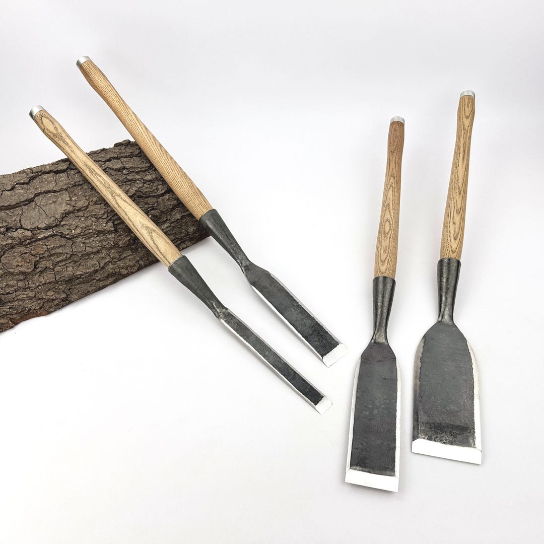 Hand-forged Timber Framing Chisels – 52100 Carbon Steel, Ash Handles ...