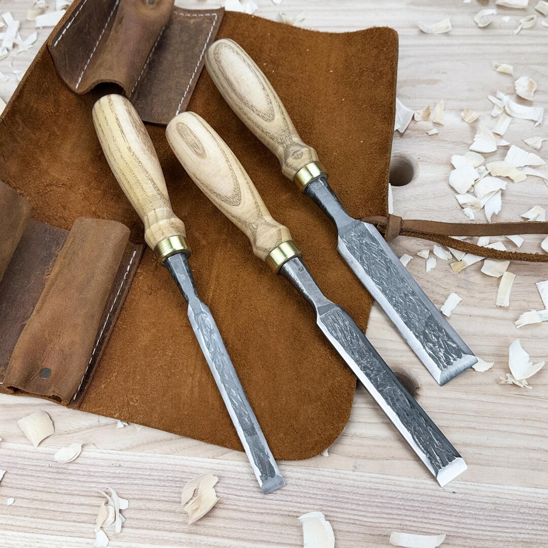 Hand-forged Wood Chisels – 52100 Carbon Steel, Ergonomic Ash Handle ...