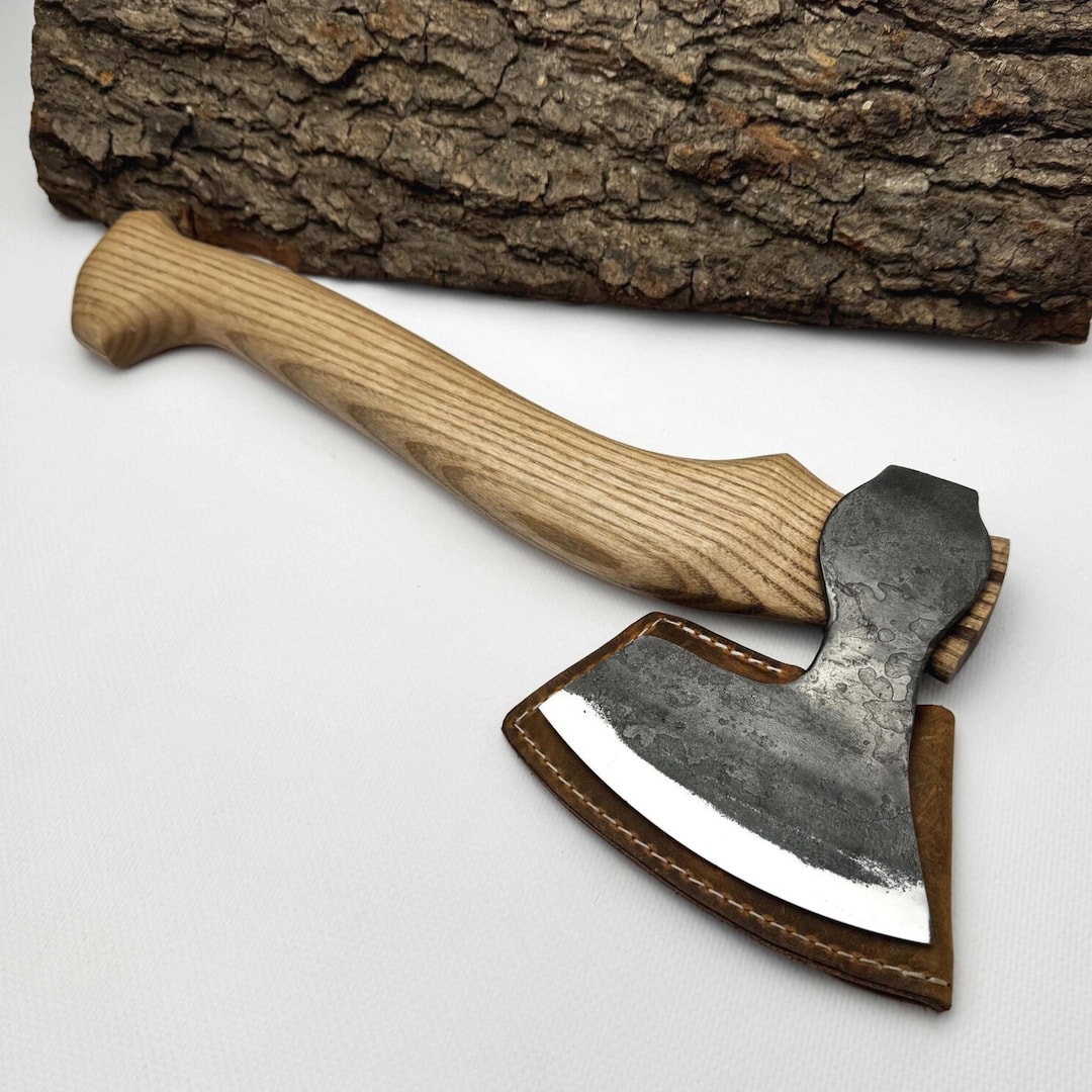 Carving Axe for Spoon & Bowl Carving – Hand-forged Carbon Steel Blade ...