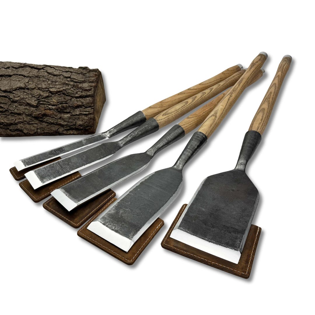 Timber Framing Chisels – Hand-forged 52100 Carbon Steel Blade, Ash ...