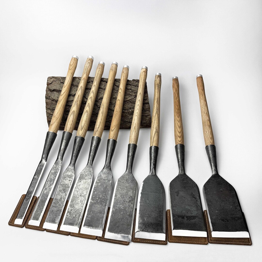 Timber Framing Chisels – Hand-forged 52100 Carbon Steel, Ash Wood ...