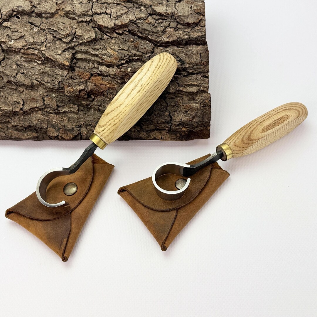 Hook Knife & Scorp Knife Set – Hand-forged Spoon Carving Tools, Carbon ...