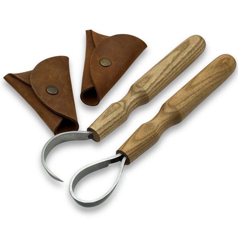 Scorp Knife & Hook Knife – Hand-forged Carbon Steel Blade, Ergonomic ...