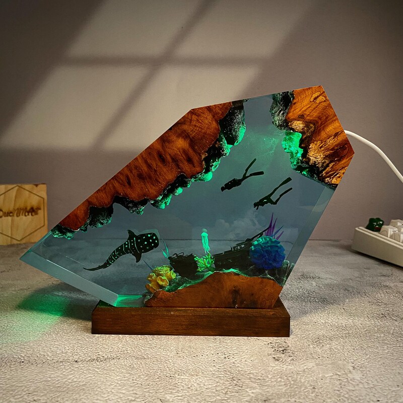 Led Resin Table - Etsy