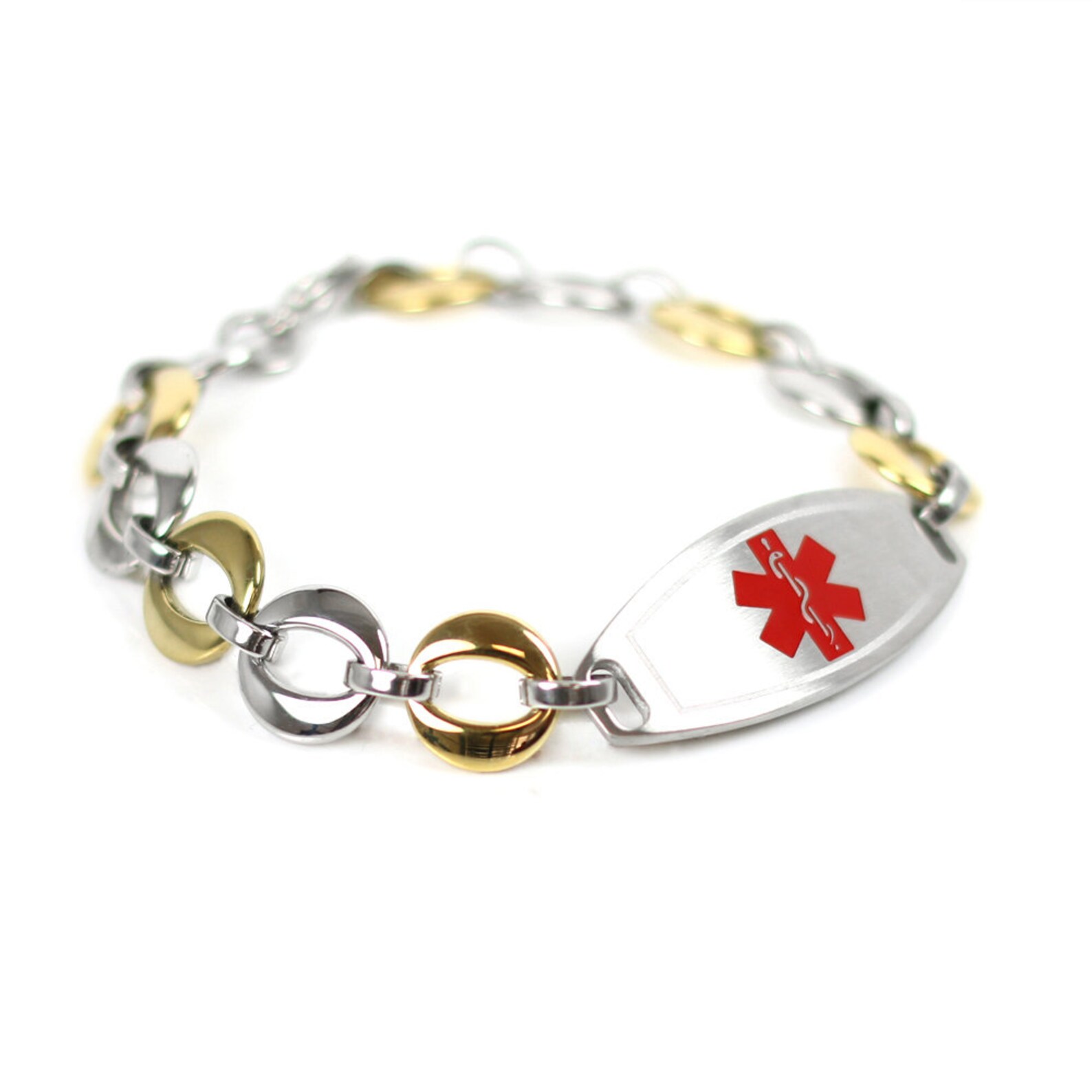 Custom Engraved Medical ID Bracelet for Women and ID Necklace ...