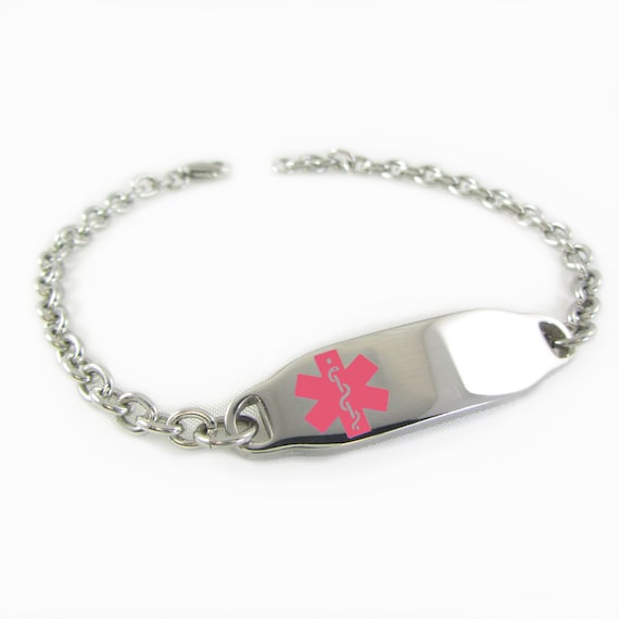 Personalized Medical ID Bracelet with Free Engraving 316L | Etsy