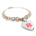 Custom Medical ID Bracelet Women With Free Engraving 316L Stainless ...