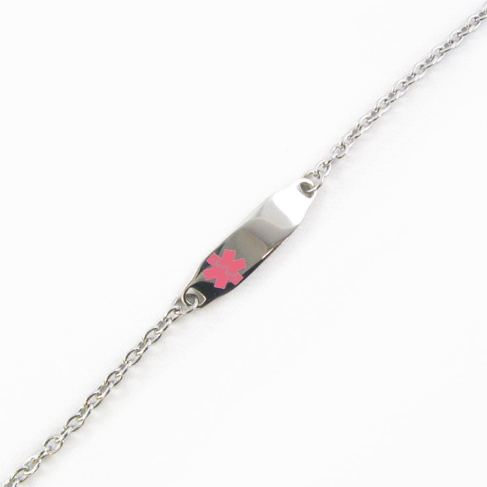 Personalized Medical ID Bracelet With Free Engraving 316L Surgical ...
