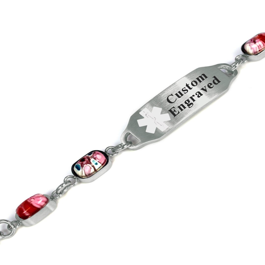 Personalized Medical ID Bracelet With Free Engraving 316L Stainless ...