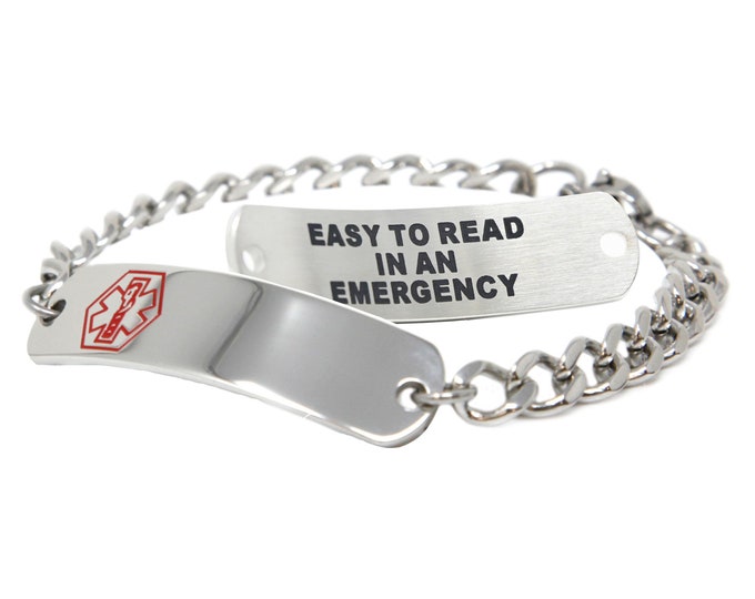 Rustic Medical Alert Necklace - Media Alert Cute - Medical ID - Medical ...