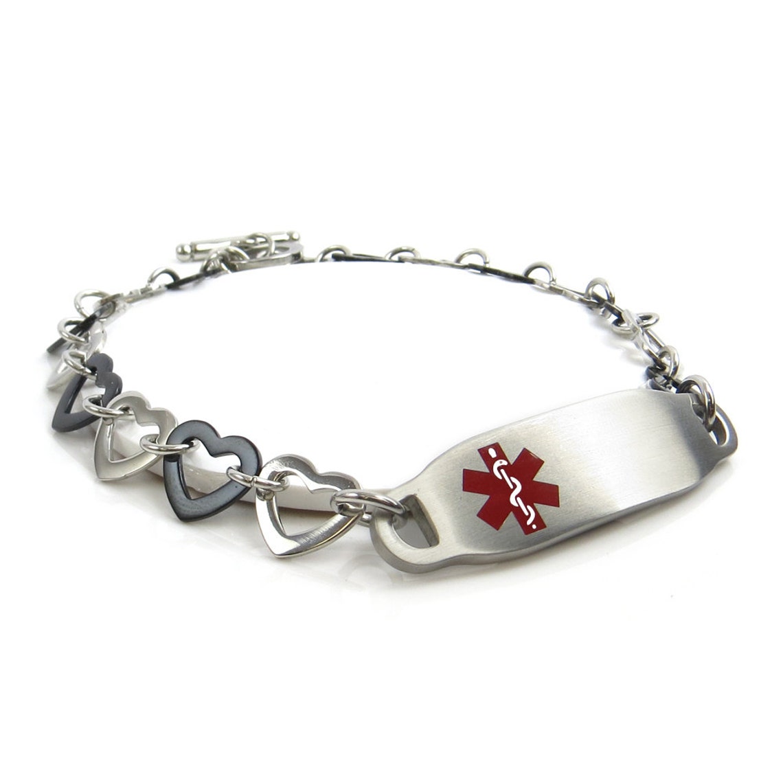 Custom Engraved Medical ID Bracelet Women With Free Engraving - Etsy