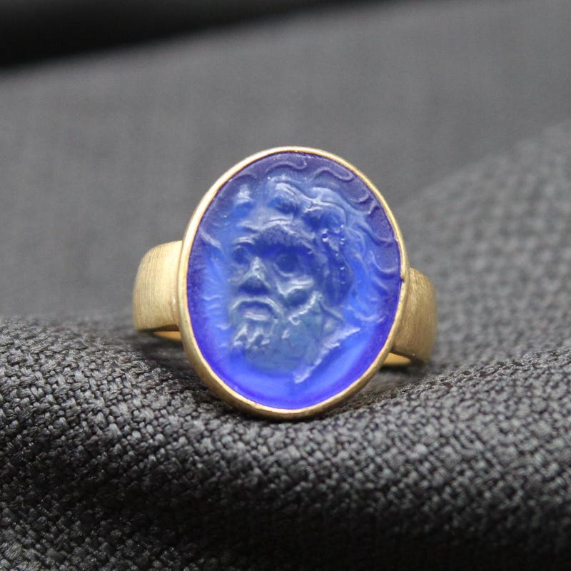 Blue Jewel Ring - Etsy