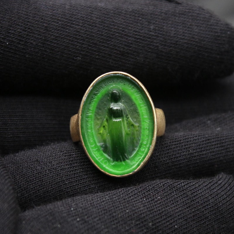 Cameo Green Agate - Etsy