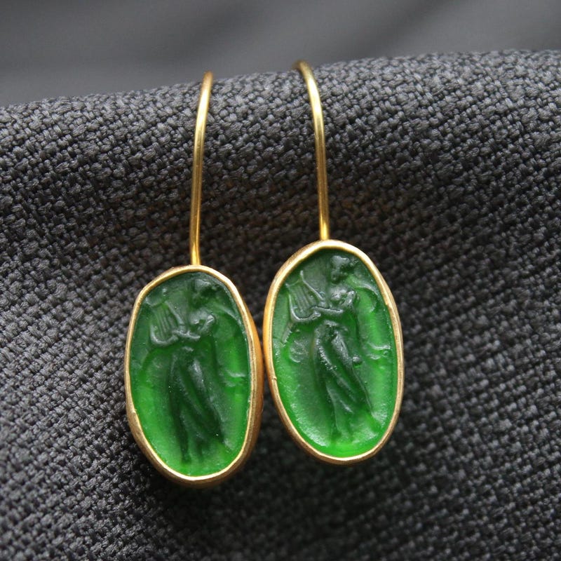 Greek God Earrings Men - Etsy