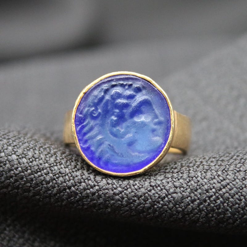 Vintage Intaglio Men Rings - Etsy