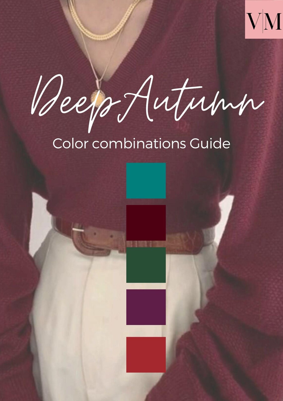 Deep Autumn Color Combinations Guide | Seasonal Color Analysis PDF - Etsy