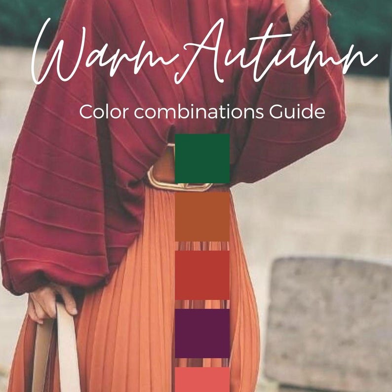 Warm Autumn Color Combinations Guide | Seasonal Color Analysis PDF - Etsy