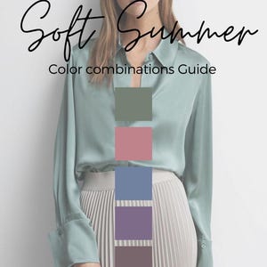 Soft Summer Color Combinations Guide | Seasonal Color Analysis PDF - Etsy